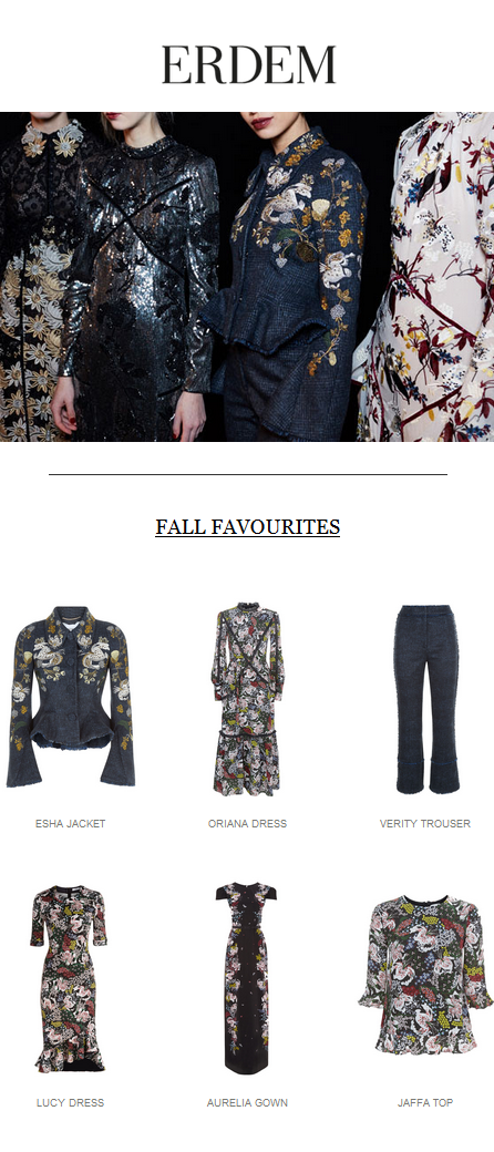 Erdem Fall Collection for Autumn Winter 2016 | Pynck
