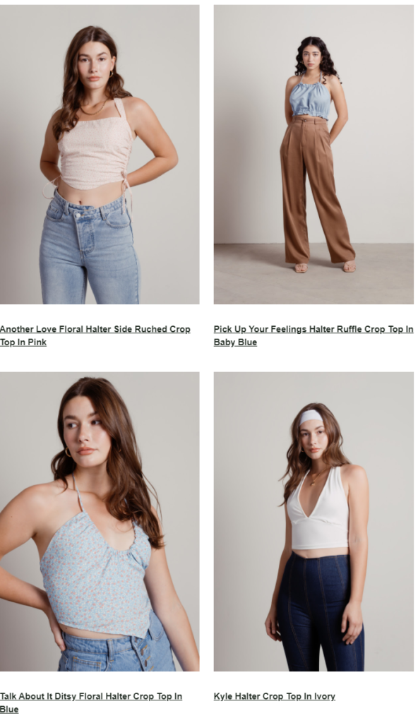 Tobi - HALTER TOPS - Starting At $5 - Pynck